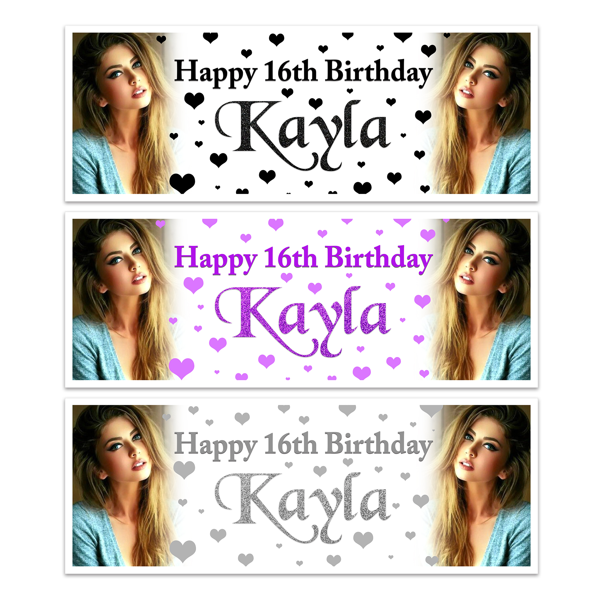 Personalised Happy Birthday Photo Banner - Get Invited