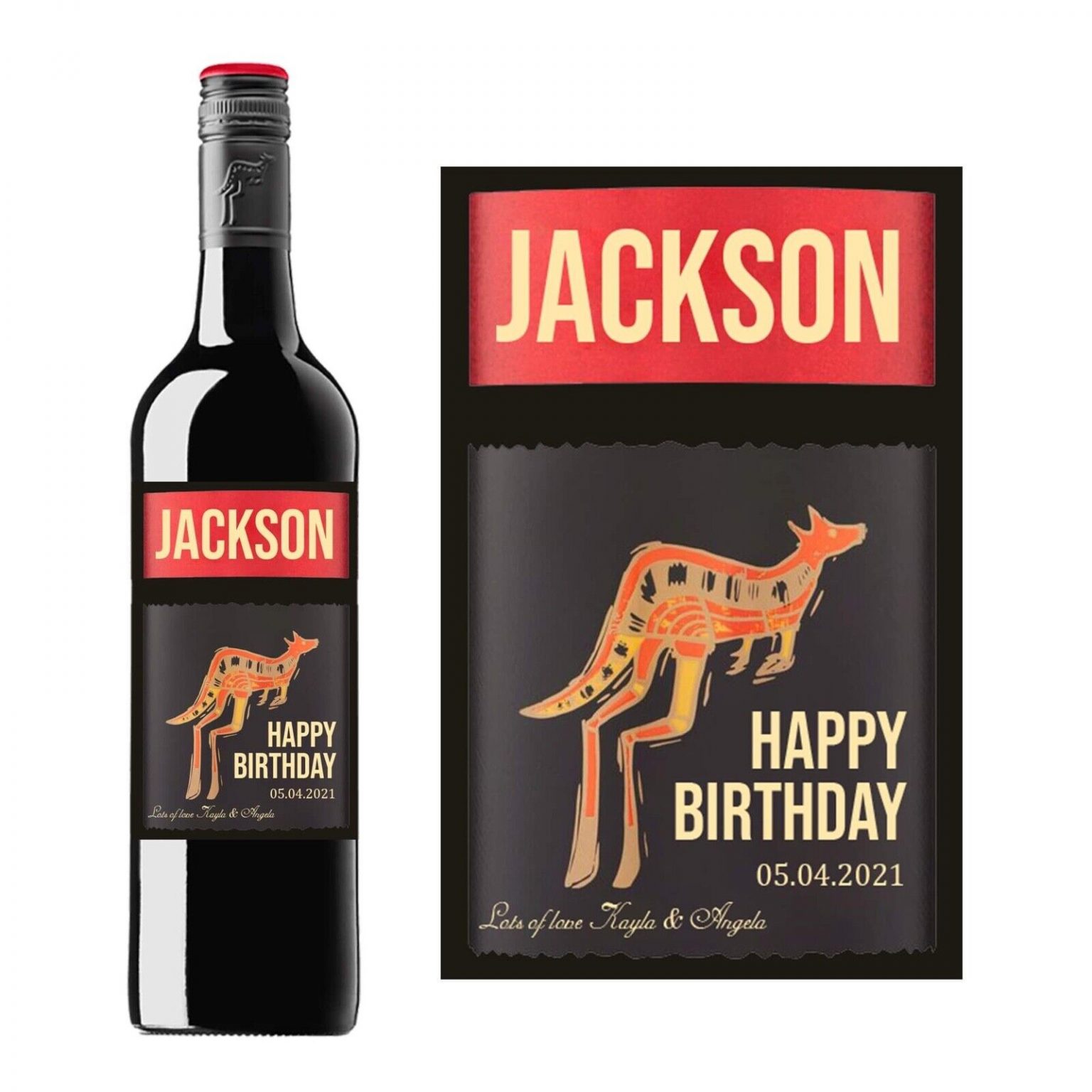 Yellow Tail Personalised Wine Label - Get Invited