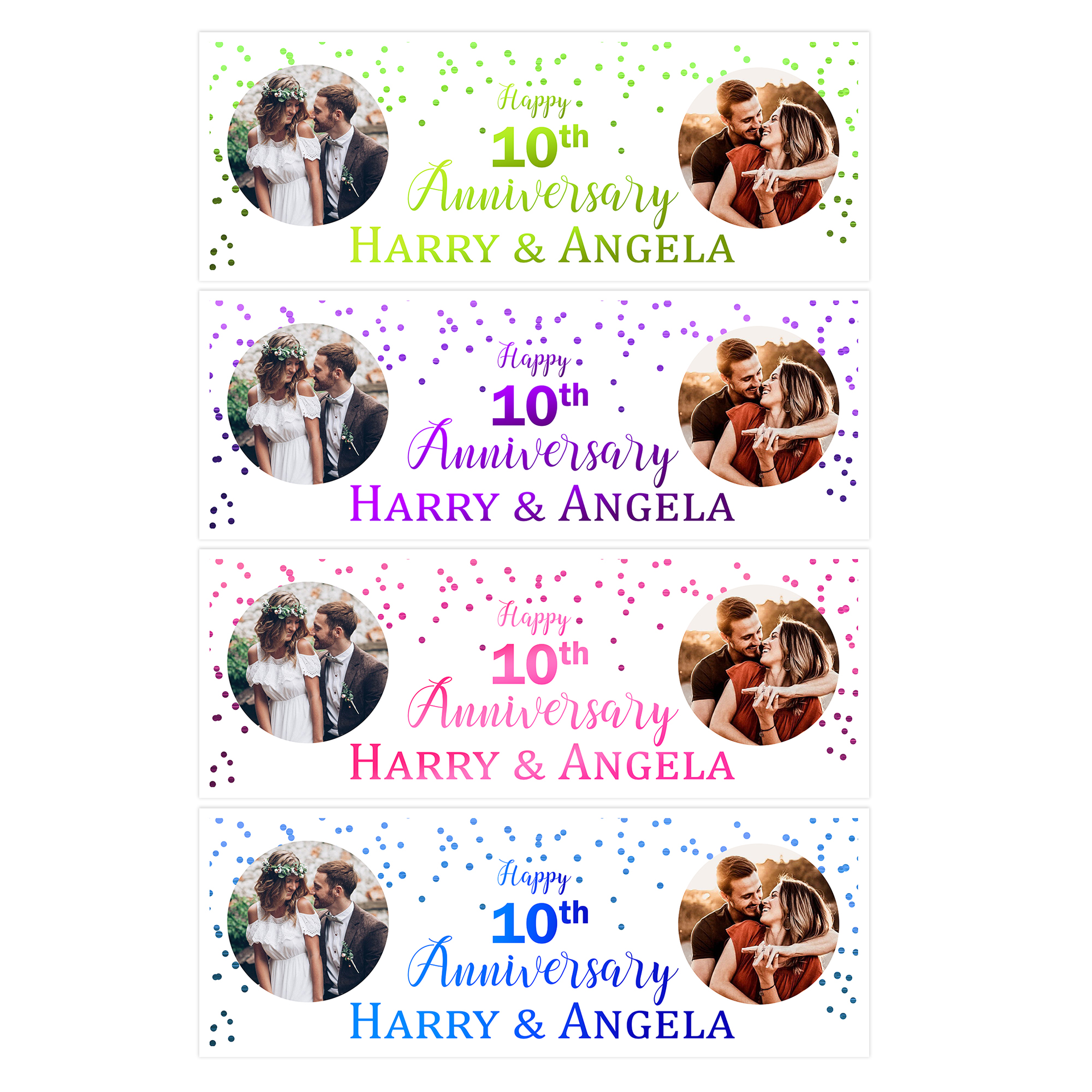 Happy Wedding Anniversary Photo Banner