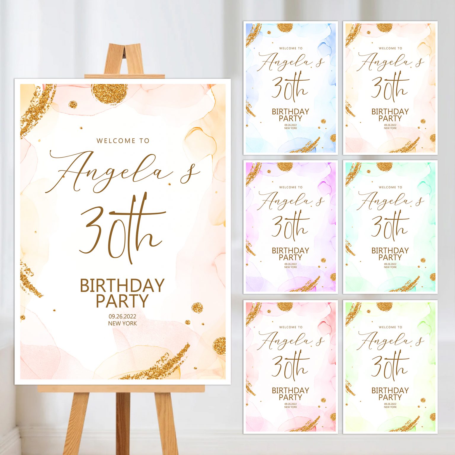 Birthday Party Welcome Board - Get Invited