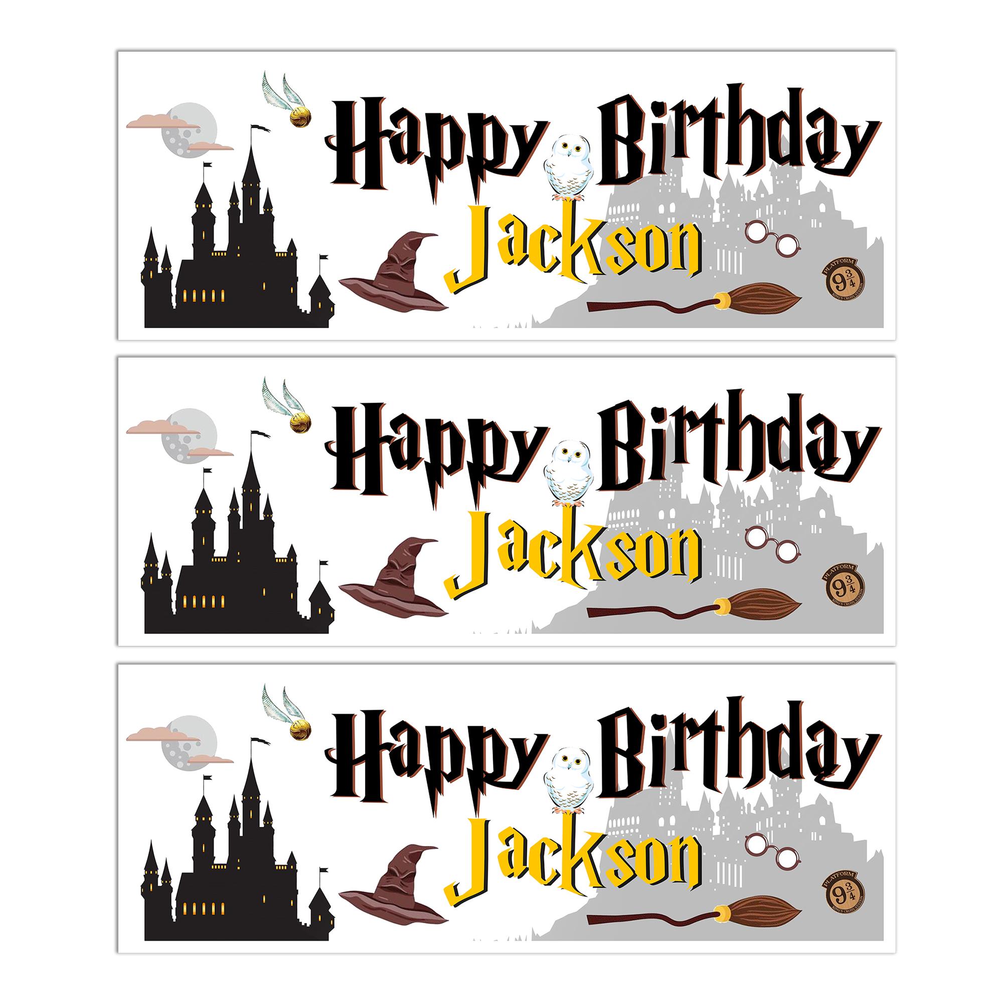 Harry Potter Happy Birthday Banner