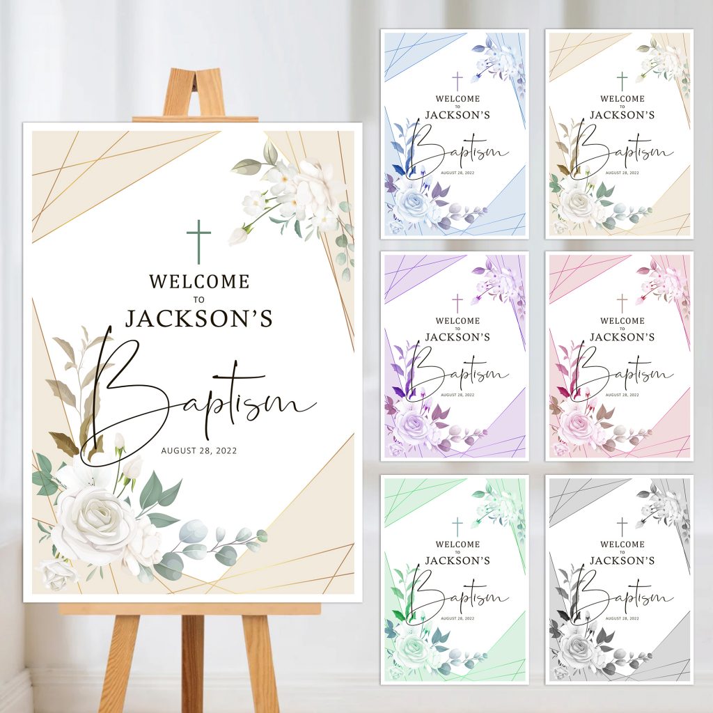 Baptism Welcome Sign - Get Invited