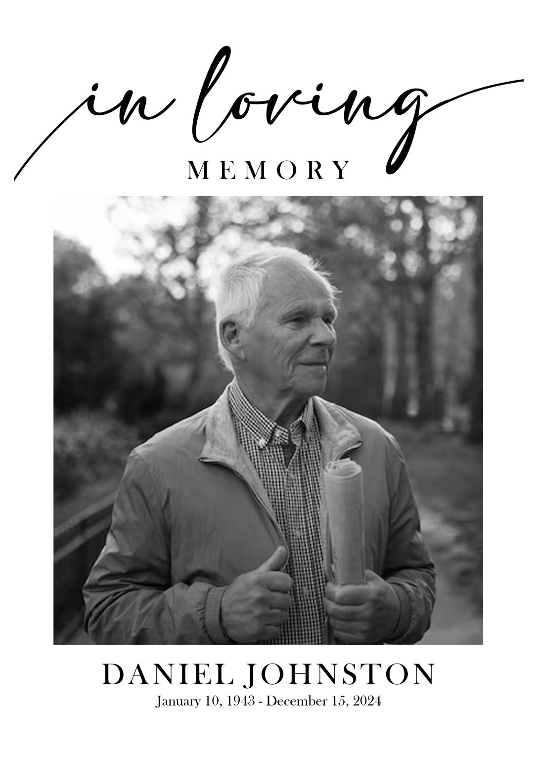 Funeral Memorial Sign - In loving Memory Memorial Funeral Sign