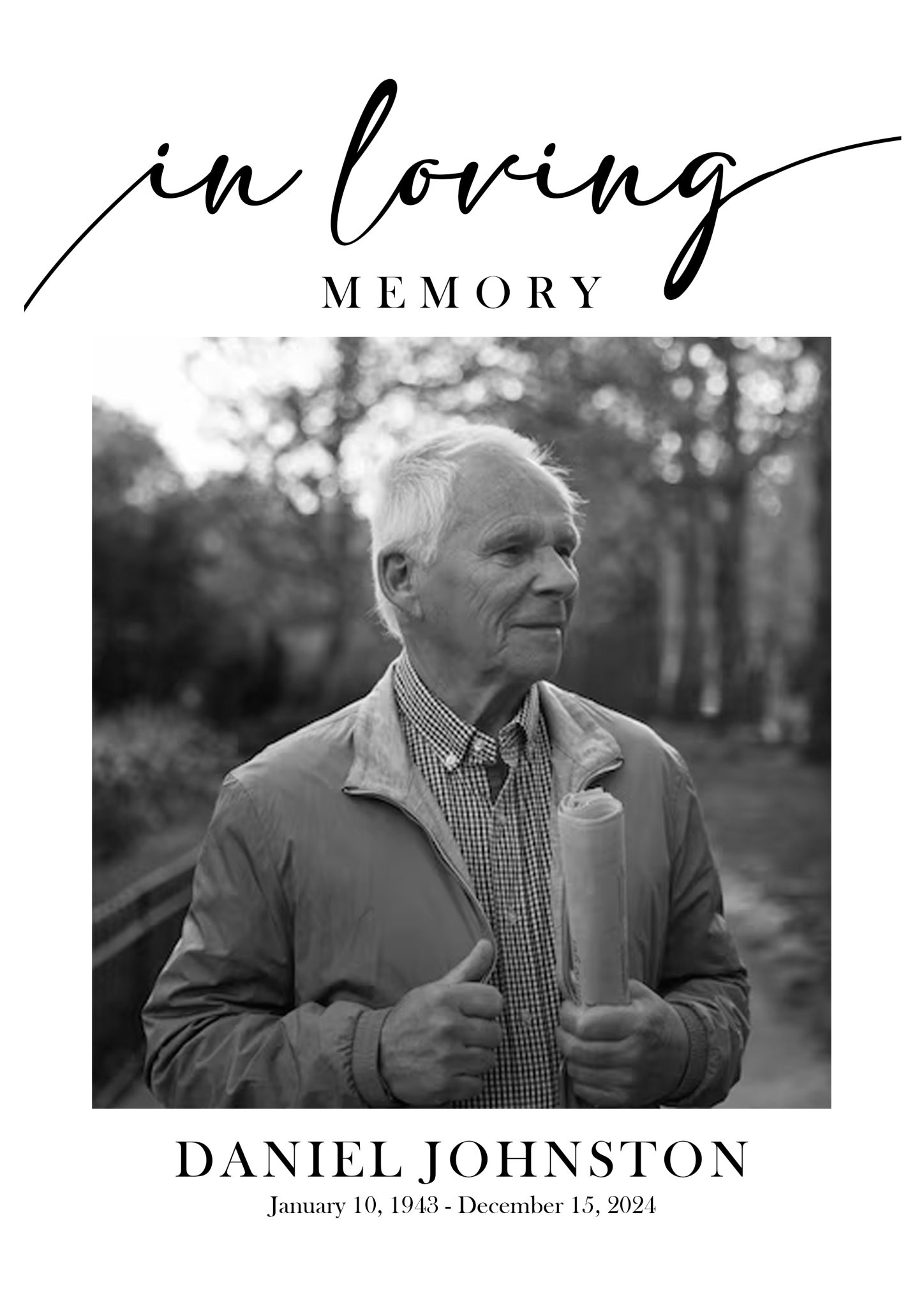 Funeral Memorial Sign - In loving Memory Memorial Funeral Sign